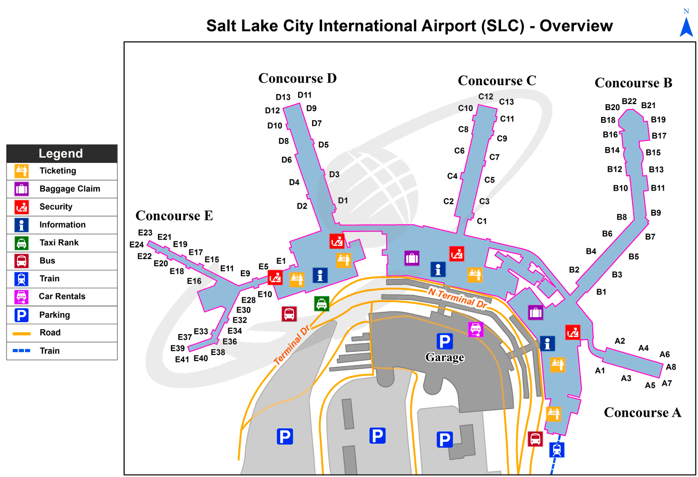 Salt Lake City International Airport SLC Utah