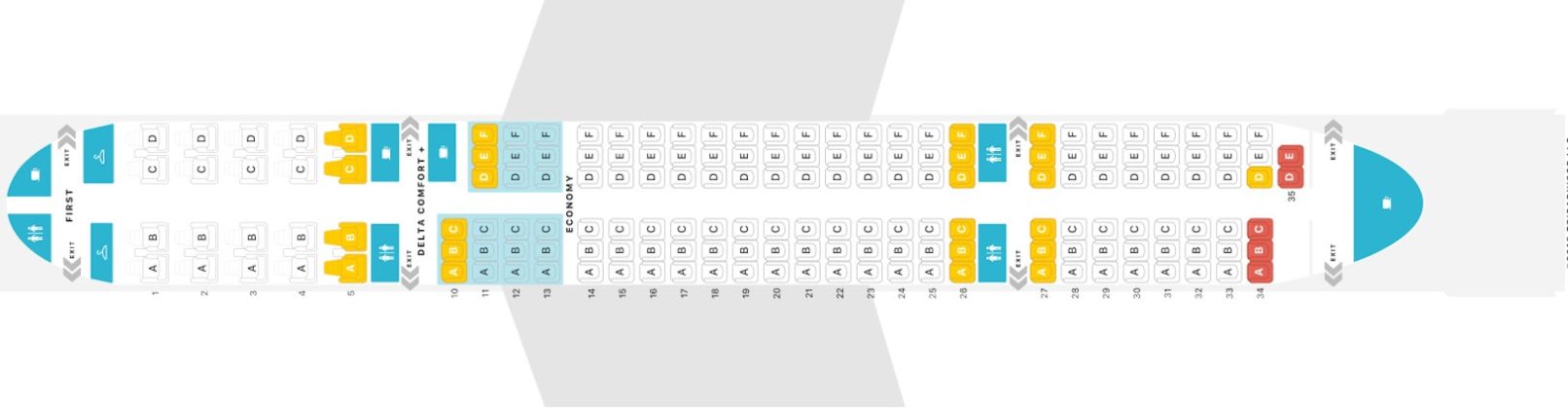 Delta 757 Seat Map — Chose the best Delta 757 seat