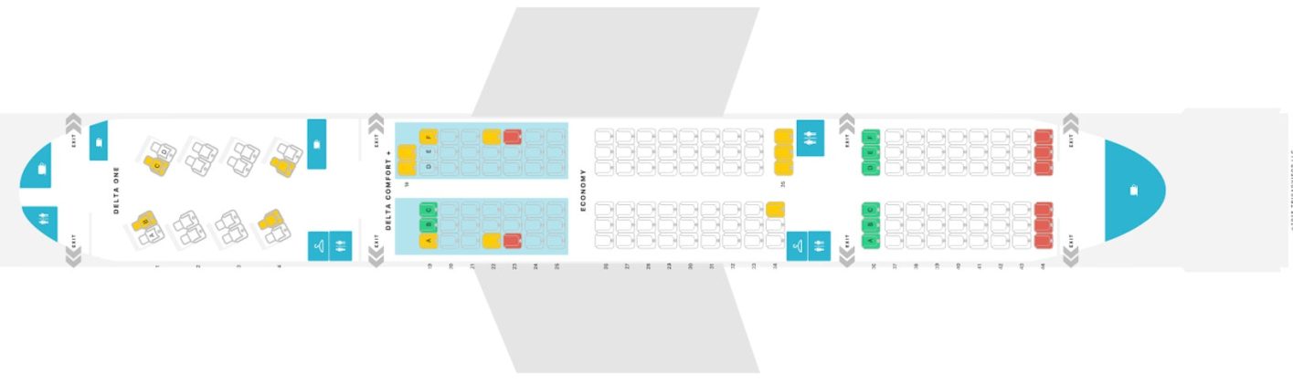 Delta 757 Seat Map — Chose the best Delta 757 seat