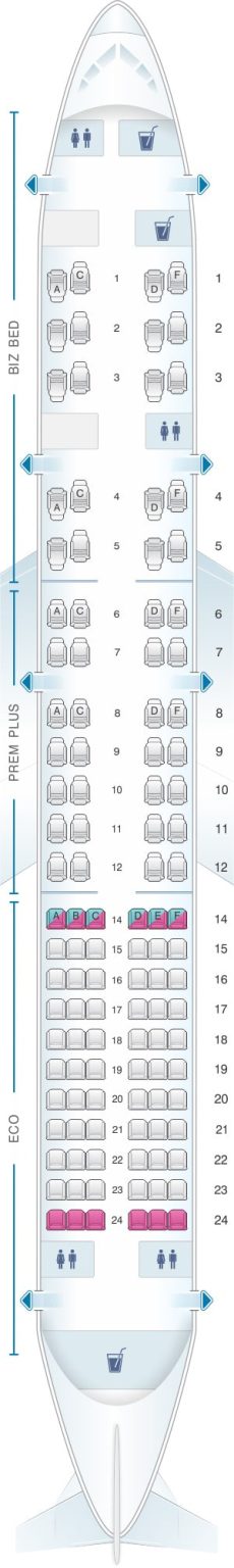 British Airways 757 Seat Map - Airportix