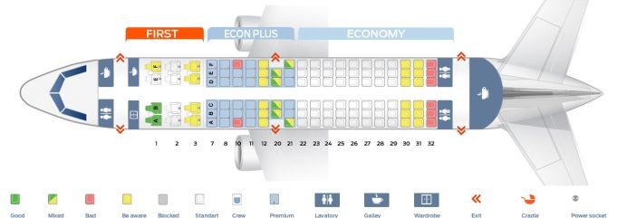 737 700 United Seat Map - Airportix