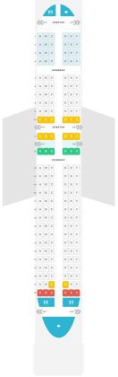 Frontier A320 Seat Map - Airportix