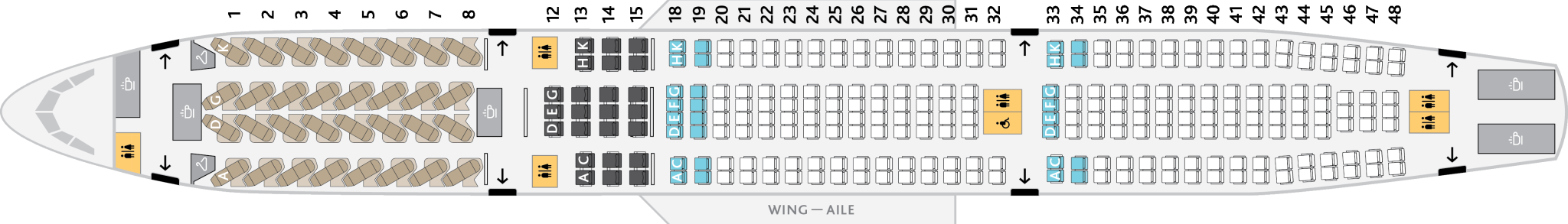 Air Canada Airbus A330-300 Seat Map - Airportix