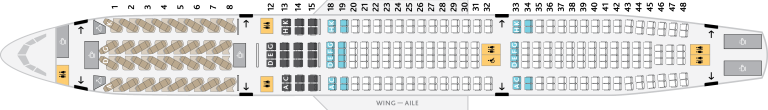 Air Canada Airbus A330-300 Seat Map - Airportix