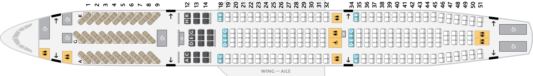 Air Canada Airbus A330-300 Seat Map - Airportix