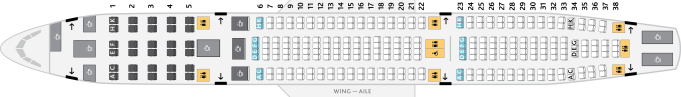 Air Canada Airbus A330-300 Seat Map - Airportix