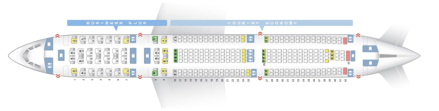 Iberia Airbus A330 Seat Map - Airportix