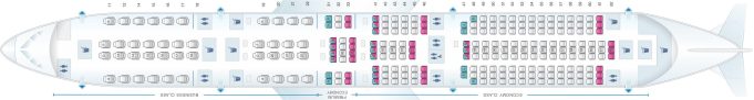 Airbus A350-900 Singapore Airlines Seat Map - Airportix