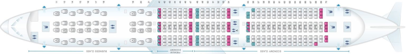 Airbus A350-900 Singapore Airlines Seat Map - Airportix