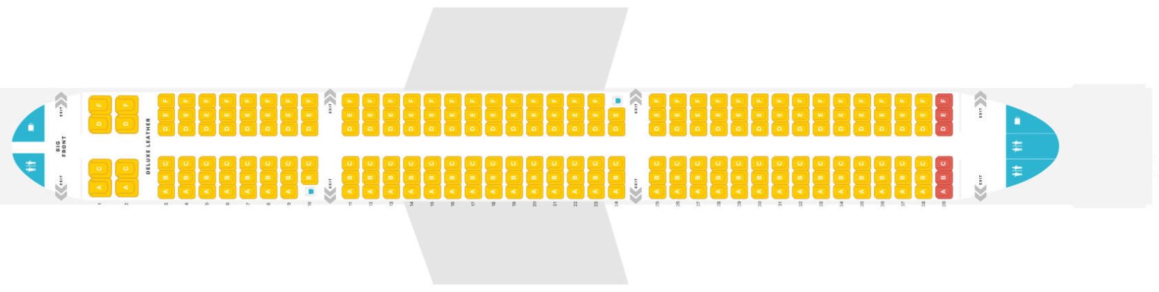 Airbus A321 Spirit Seat Map - Airportix